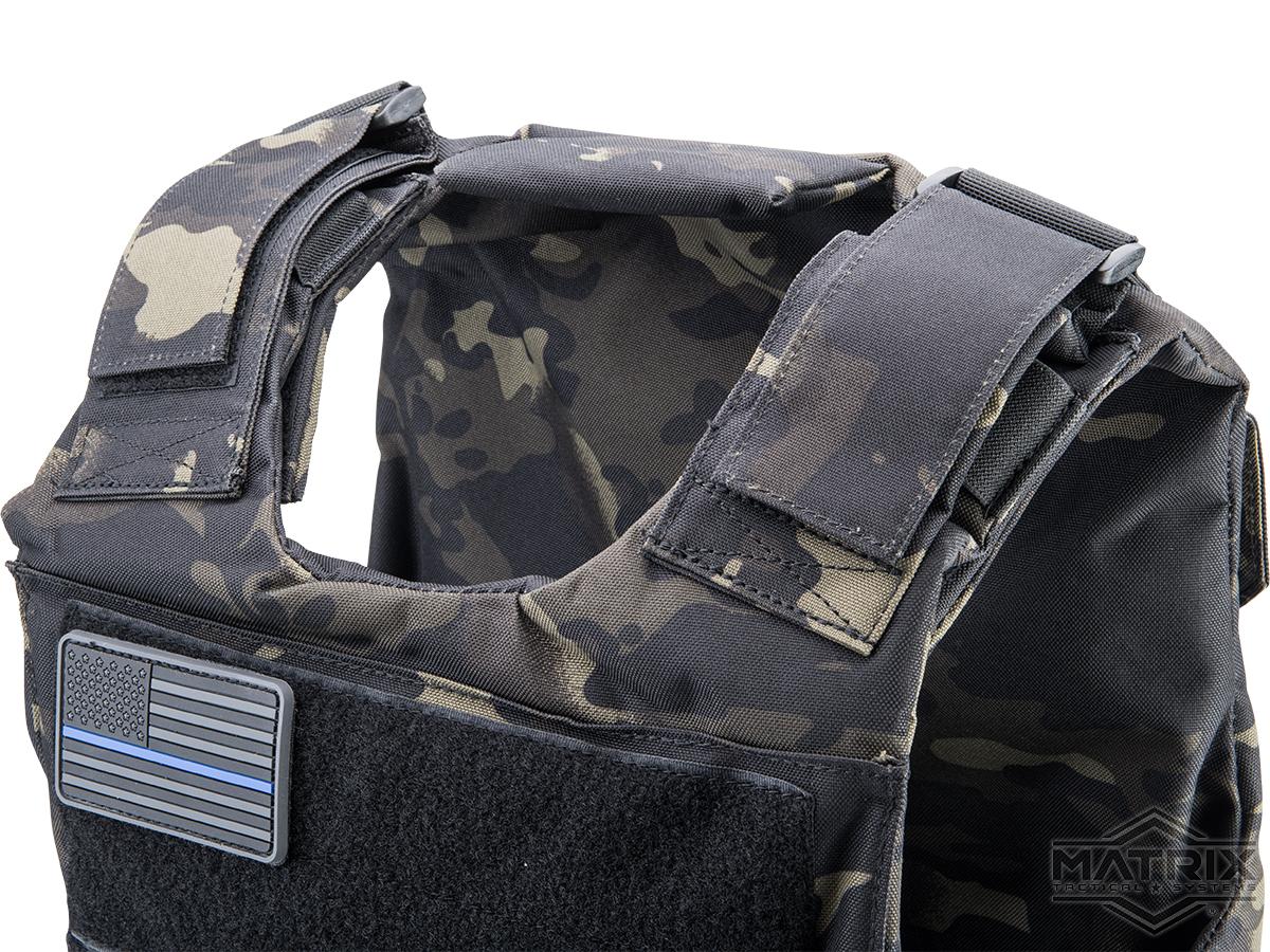 Matrix Heavy Duty Slick Body Armor Vest w/ Loop Patch Panel (Color: OCP ...