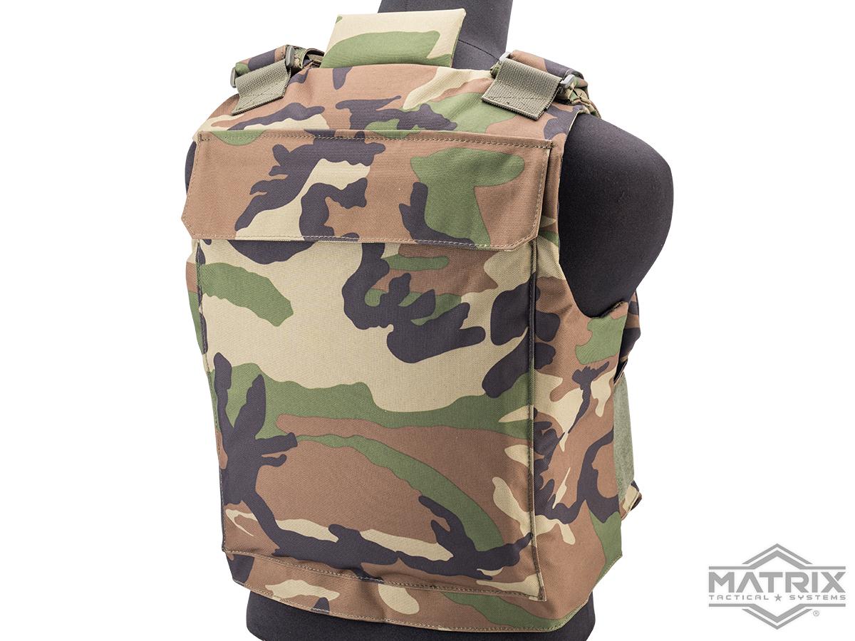 Matrix Heavy Duty Slick Body Armor Vest w/ Loop Patch Panel (Color: M81 ...