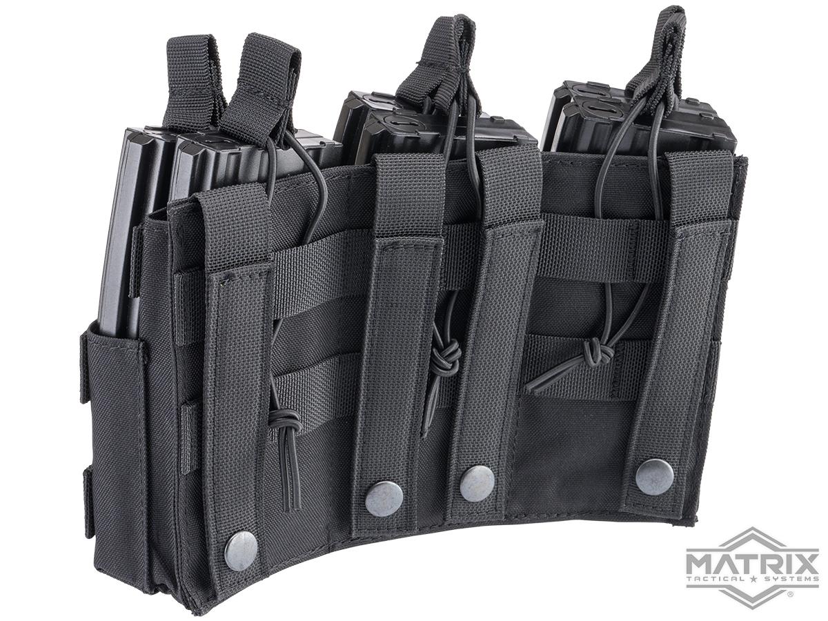 Matrix Double Stack Triple Open Top Magazine Pouch (Color: Black ...