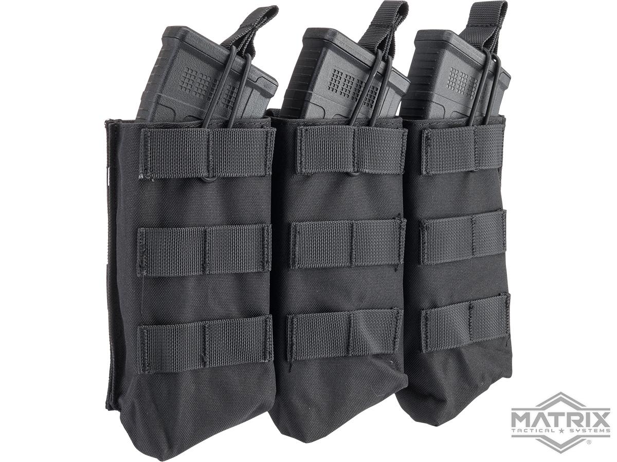Matrix Triple AK Open Top Magazine Pouch (Color: Black), Tactical Gear ...