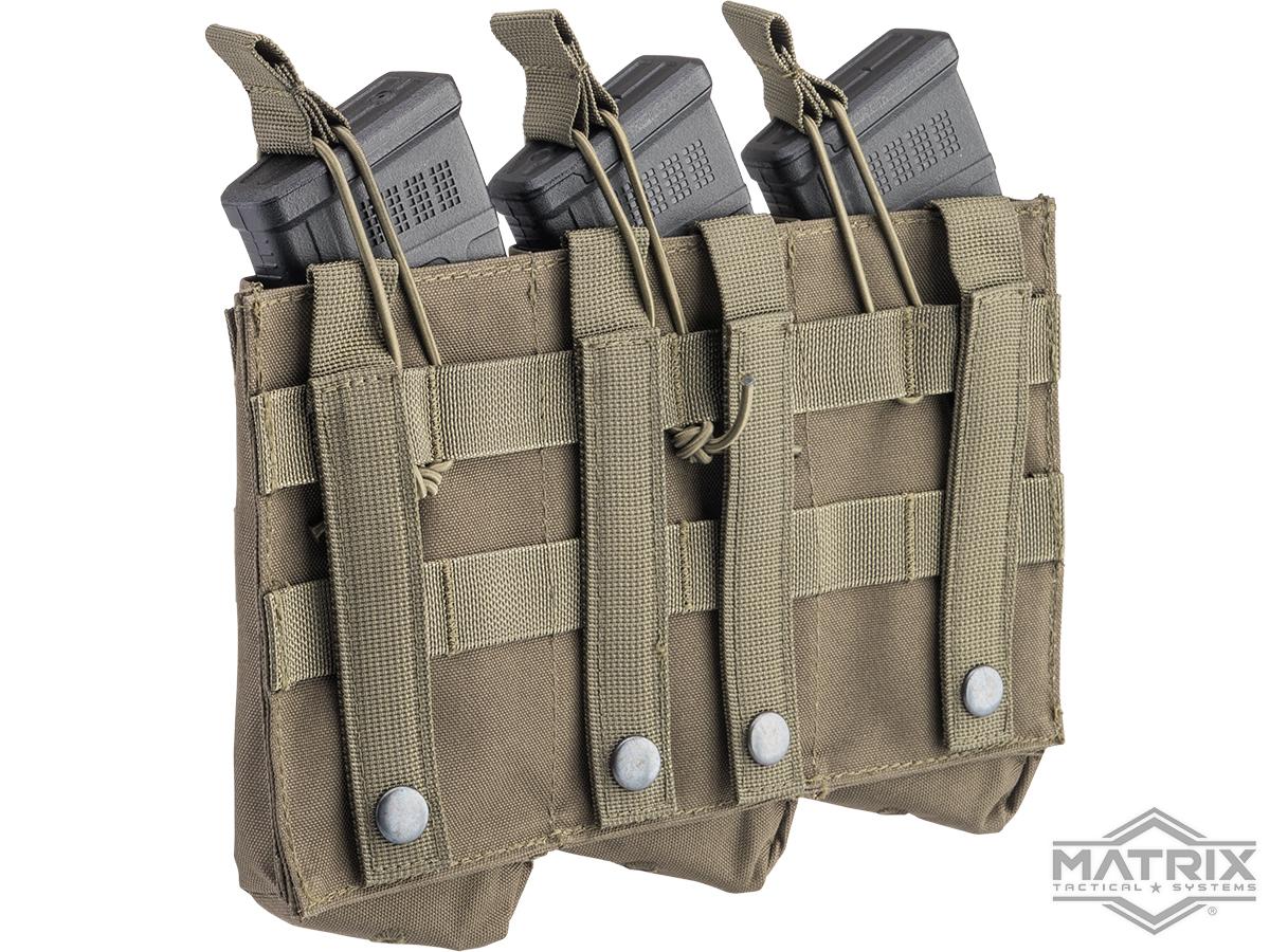 Matrix Triple AK Open Top Magazine Pouch (Color: Ranger Green ...