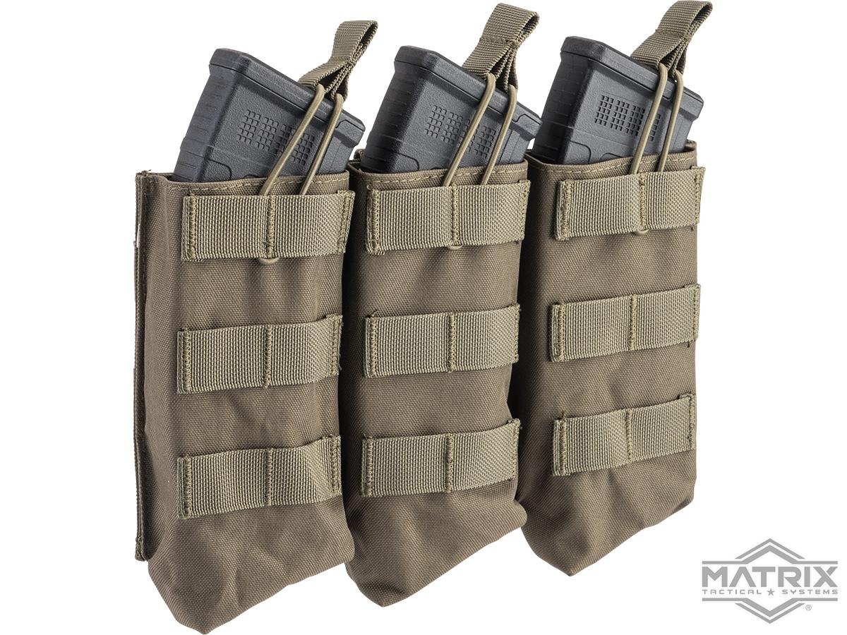 Matrix Triple AK Open Top Magazine Pouch (Color: Ranger Green ...