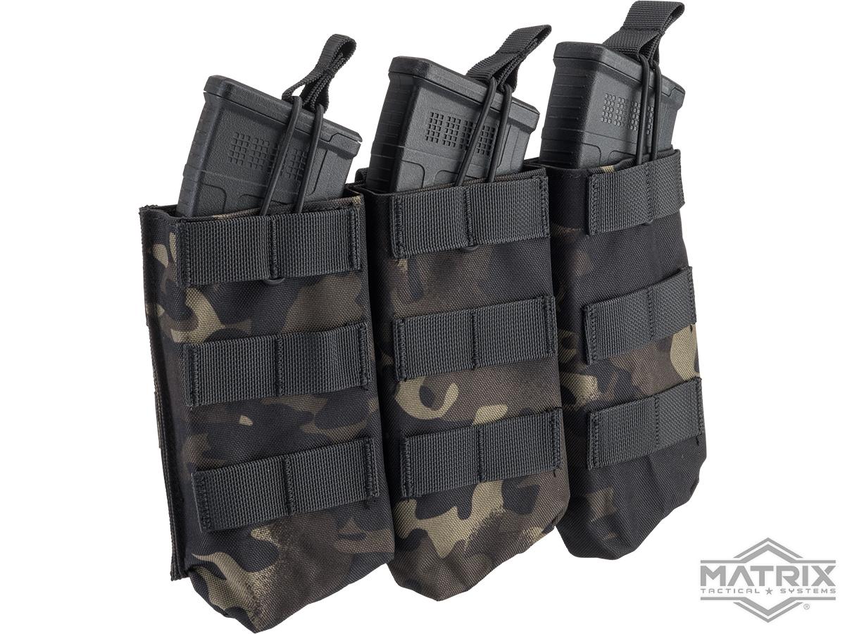 Matrix Triple AK Open Top Magazine Pouch (Color: OCP Black), Tactical ...