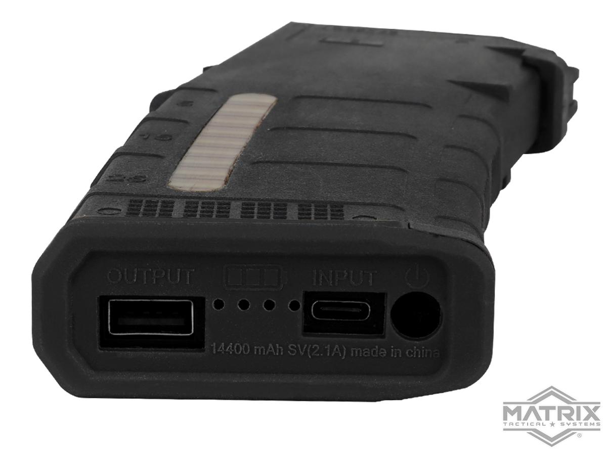 Matrix Dummy M4 Magazine 18650 Battery Power Bank (Color: Black / Case ...