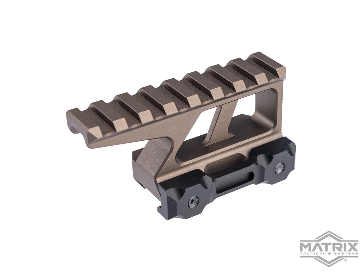 Matrix 8 Slot Picatinny 1.5" Optic Riser Mount (Color: Dark Earth ...