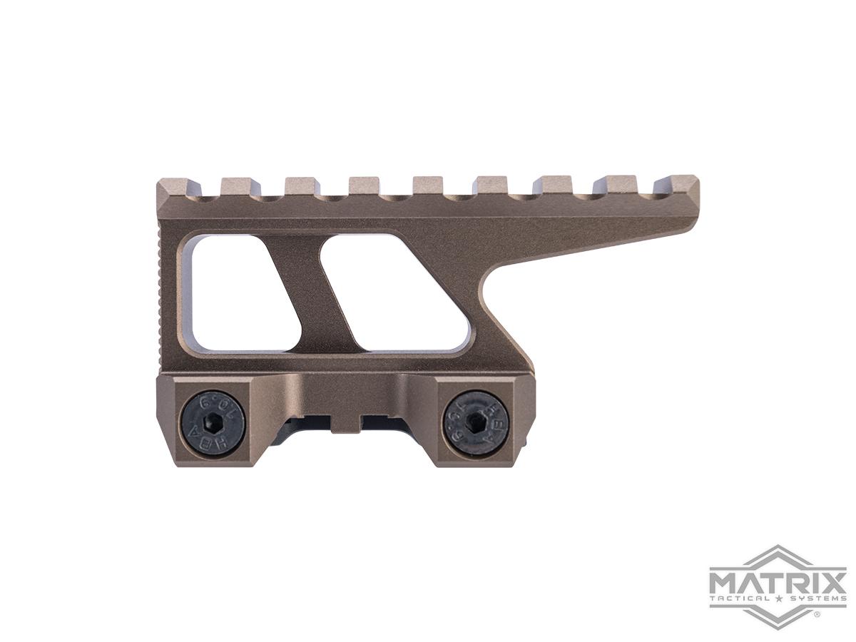 Matrix 8 Slot Picatinny 1.5" Optic Riser Mount (Color: Dark Earth ...