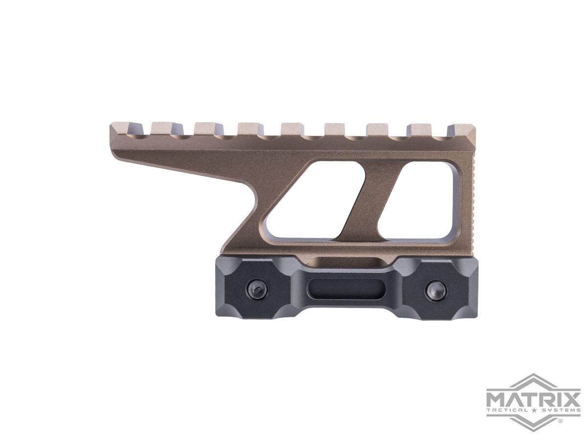 Matrix 8 Slot Picatinny 1.5" Optic Riser Mount (Color: Dark Earth ...