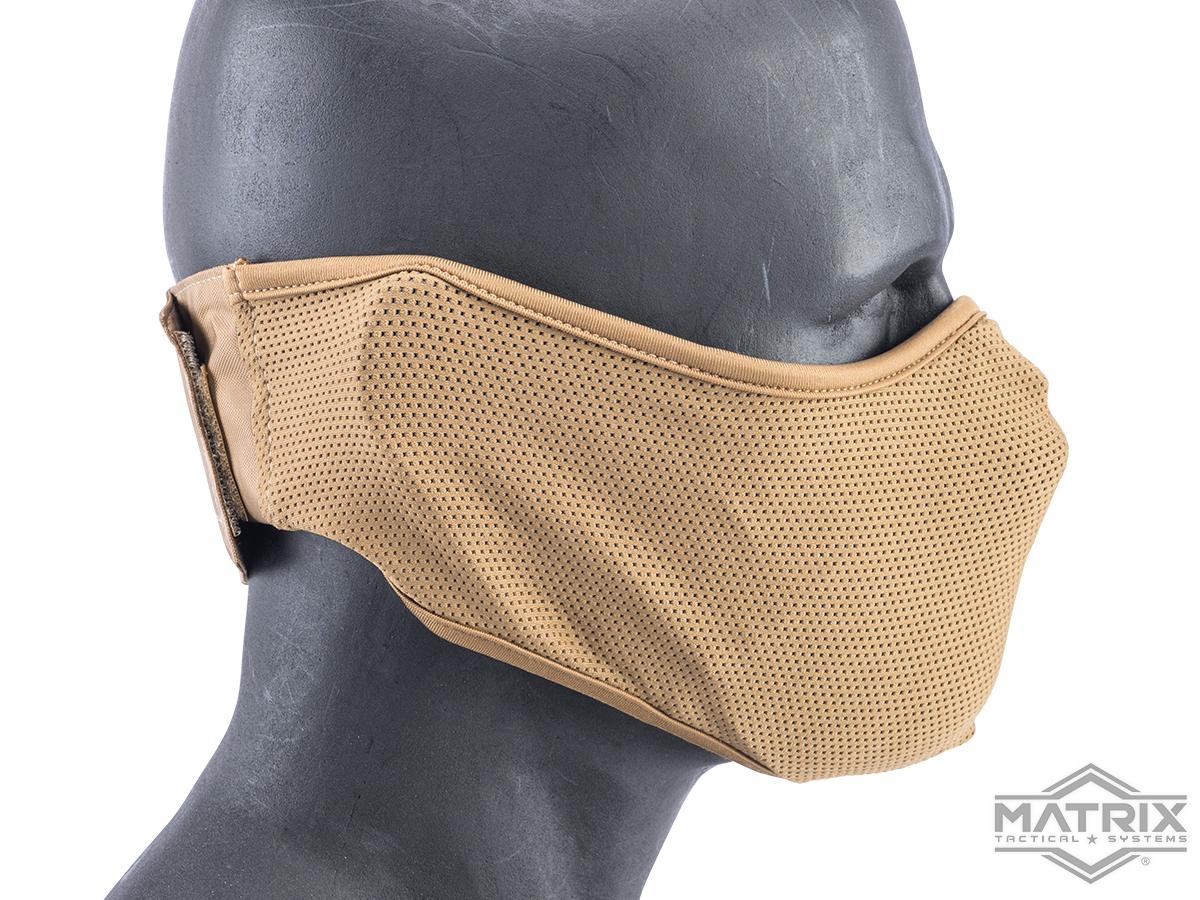 Matrix Cuirass Face Guard w/ Mesh Mouth Protector (Color: Tan / Large ...