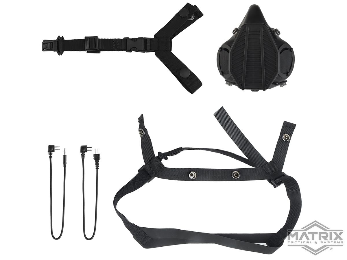 Matrix Special Tactical Respirator Mask (Color: Black / Communications ...