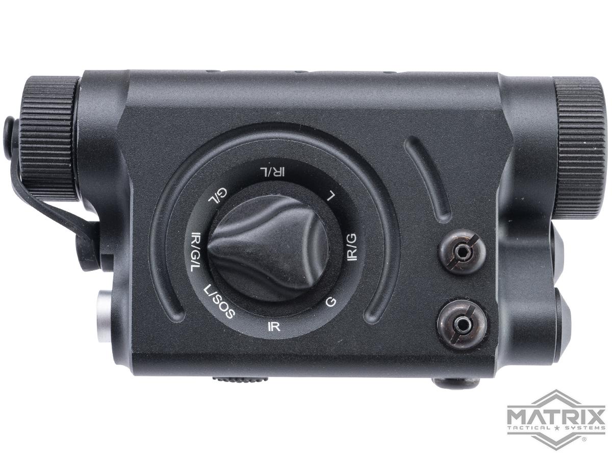 Matrix Rechargeable XK68 Airsoft PEQ w/ Flashlight, Visible and IR ...