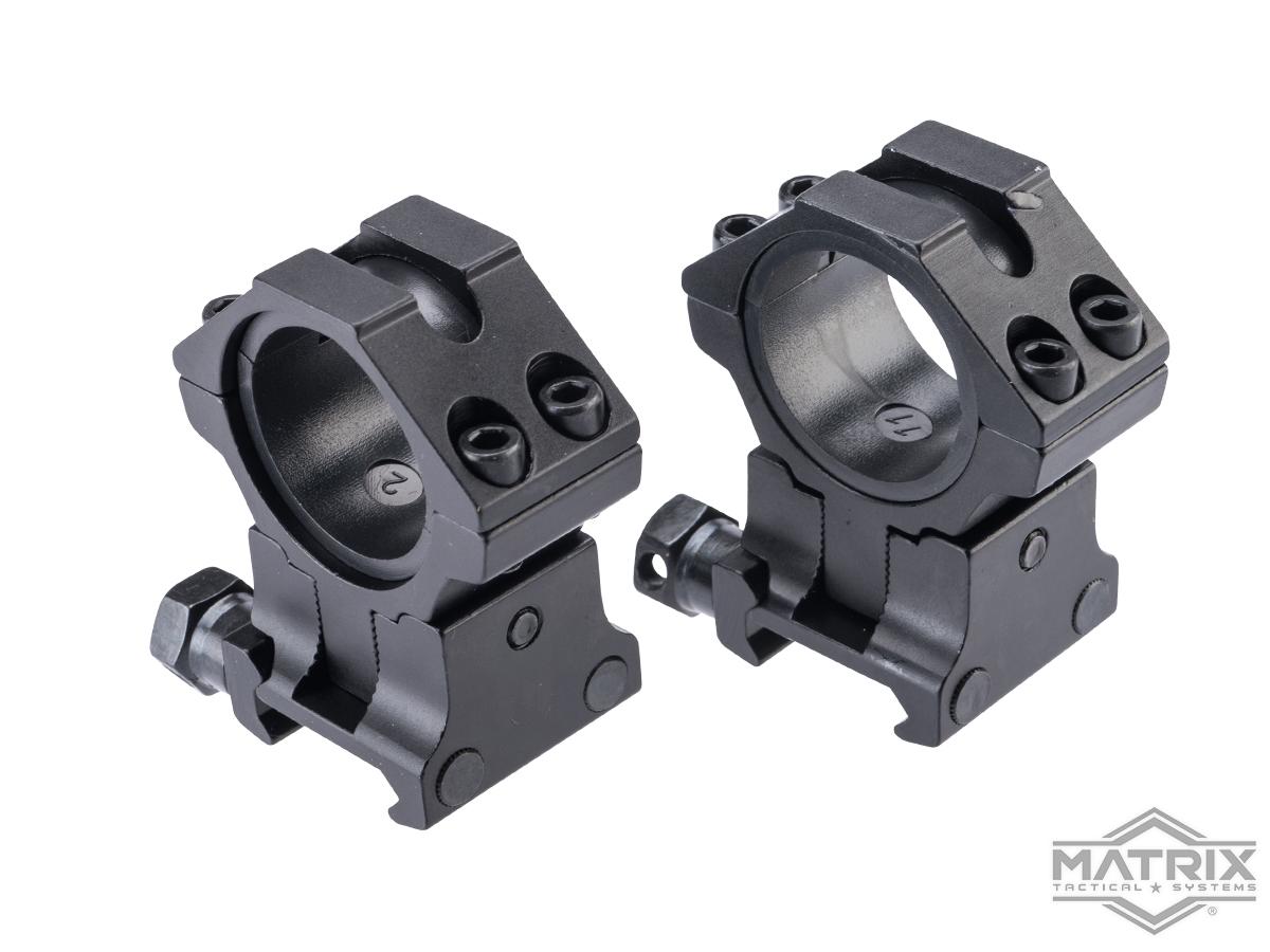 Matrix Adjustable Scope Mounting Rings (Color: Black), Accessories ...