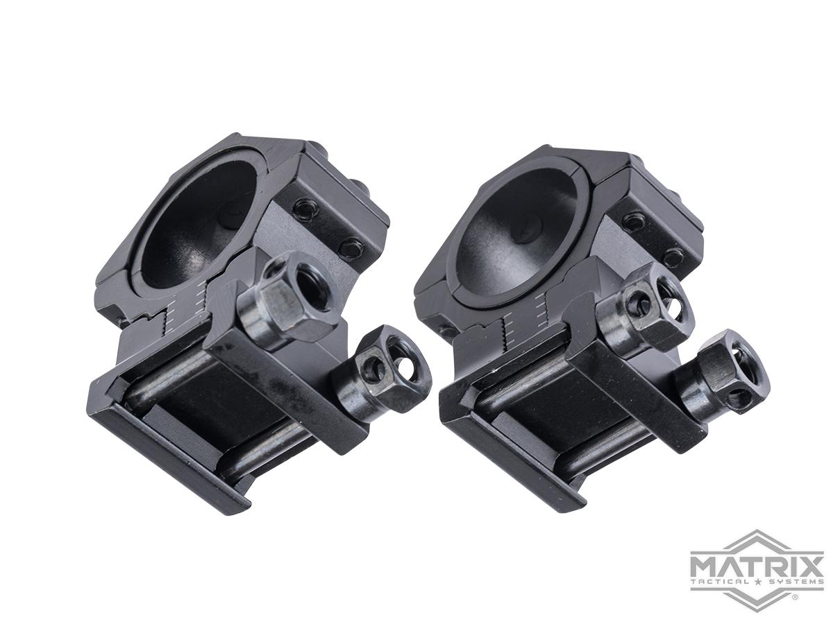 Matrix Adjustable Scope Mounting Rings (Color: Black), Accessories ...