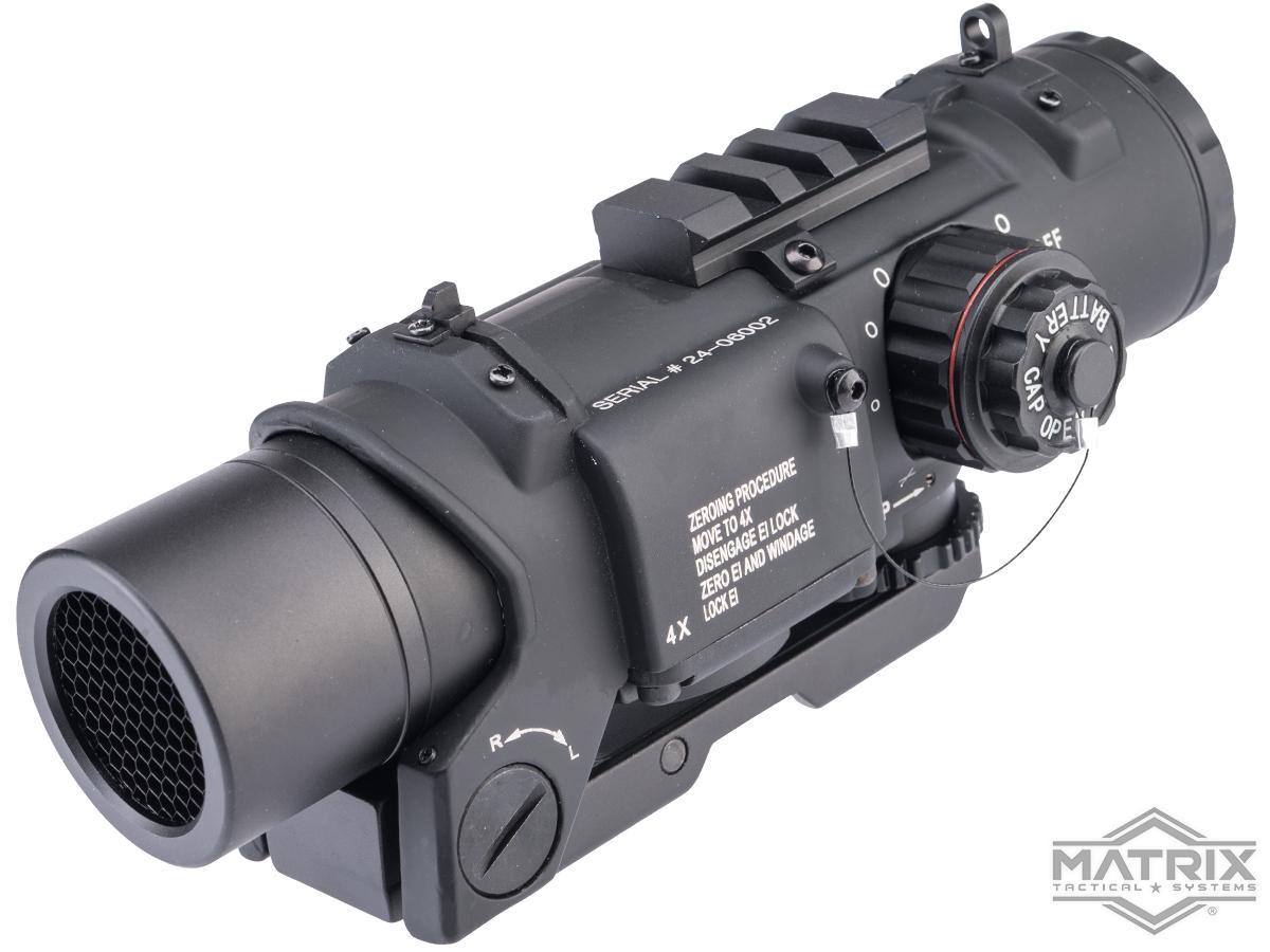 Matrix GDR Optical Sight w/ Illuminated Red/Green Dot (Model: 4x Magnification), Accessories ...