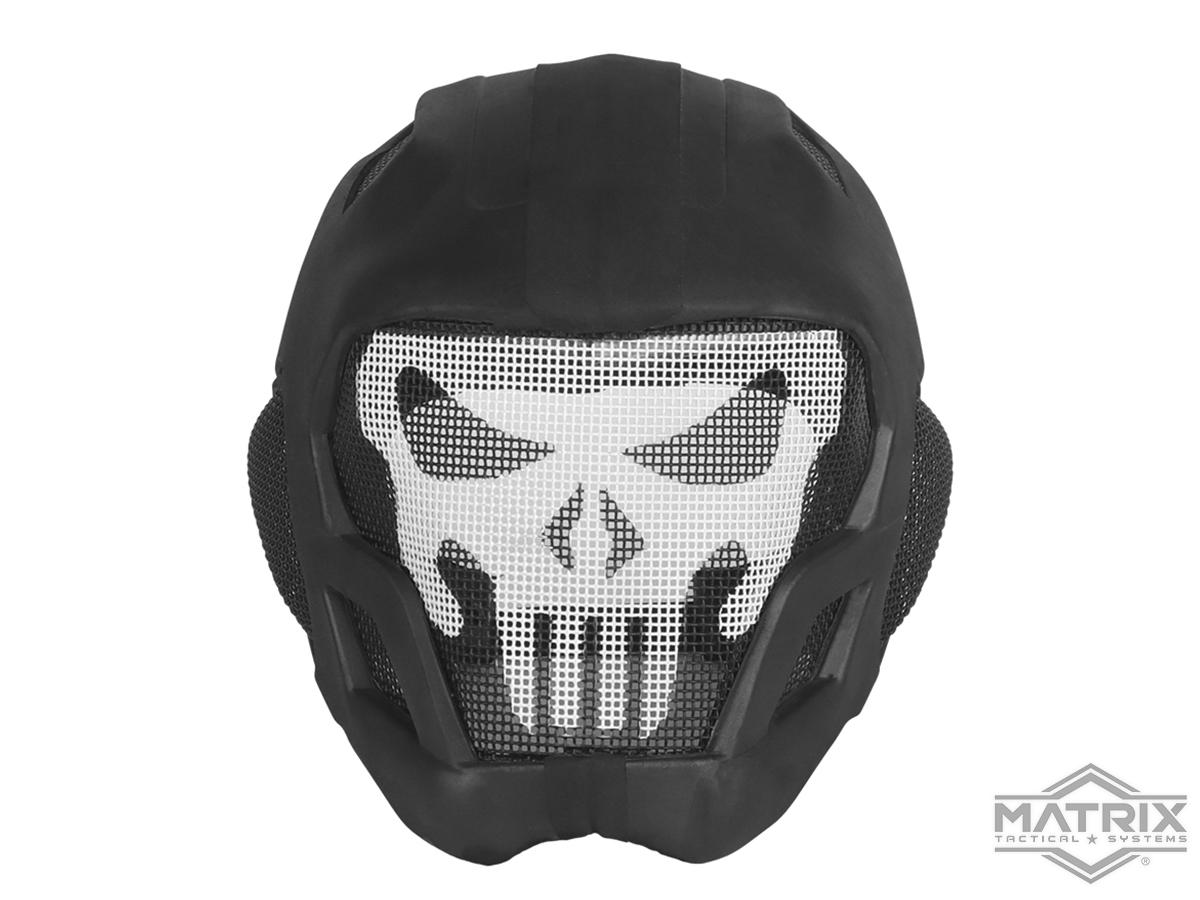 Matrix W23 Lightweight Full Face Carbon Steel Mesh Mask (Color: Black ...