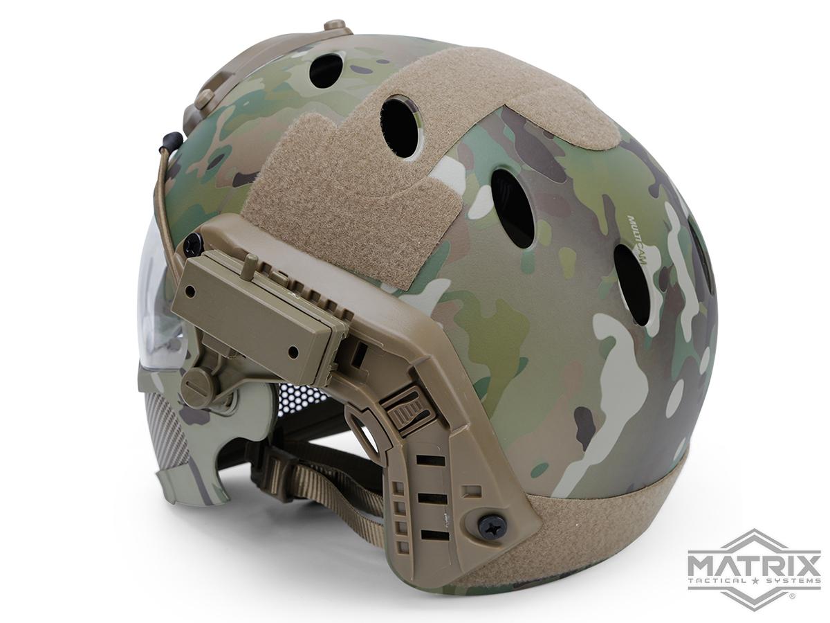 Matrix "Pilot" Steel Mesh Face Mask w/ Helmet (Color: Multicam ...