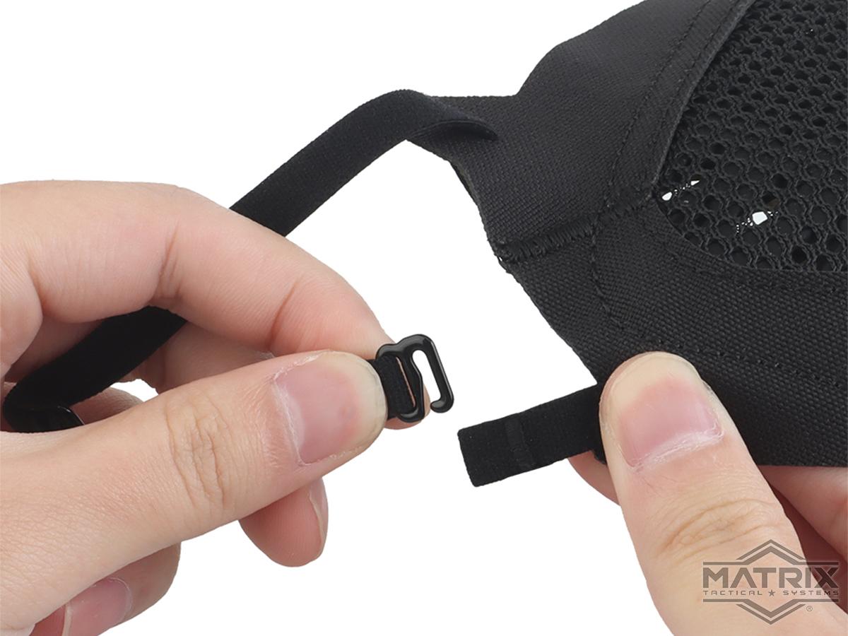 Matrix Low Profile Lightweight Sports Breathable Mask (Color: Black ...