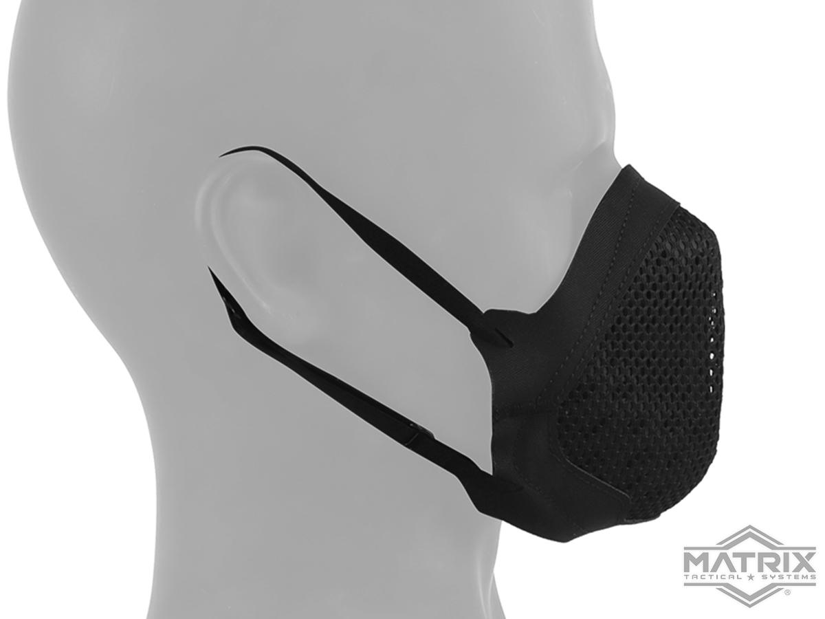 Matrix Low Profile Lightweight Sports Breathable Mask (Color: Black ...