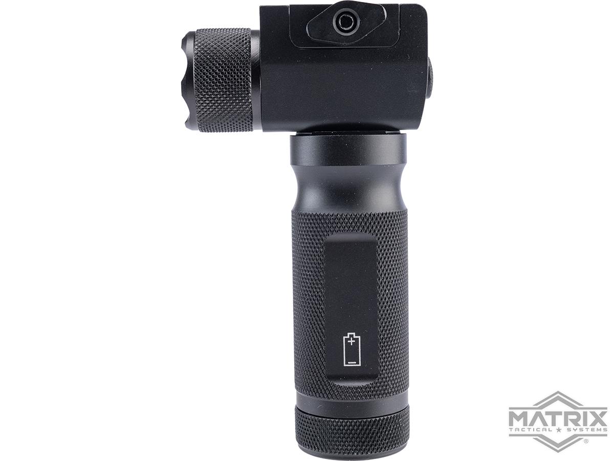 Matrix 500 Lumen Flashlight & Laser Tactical Vertical Grip (Model: Red Laser), Accessories ...