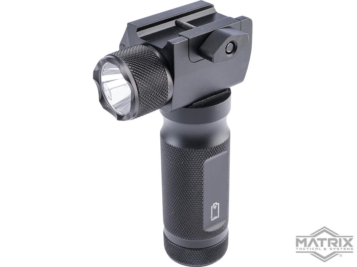 Matrix "Pyroblast" 500 Lumen Weapon Light Tactical Vertical Grip (Model: Light With Red Laser ...