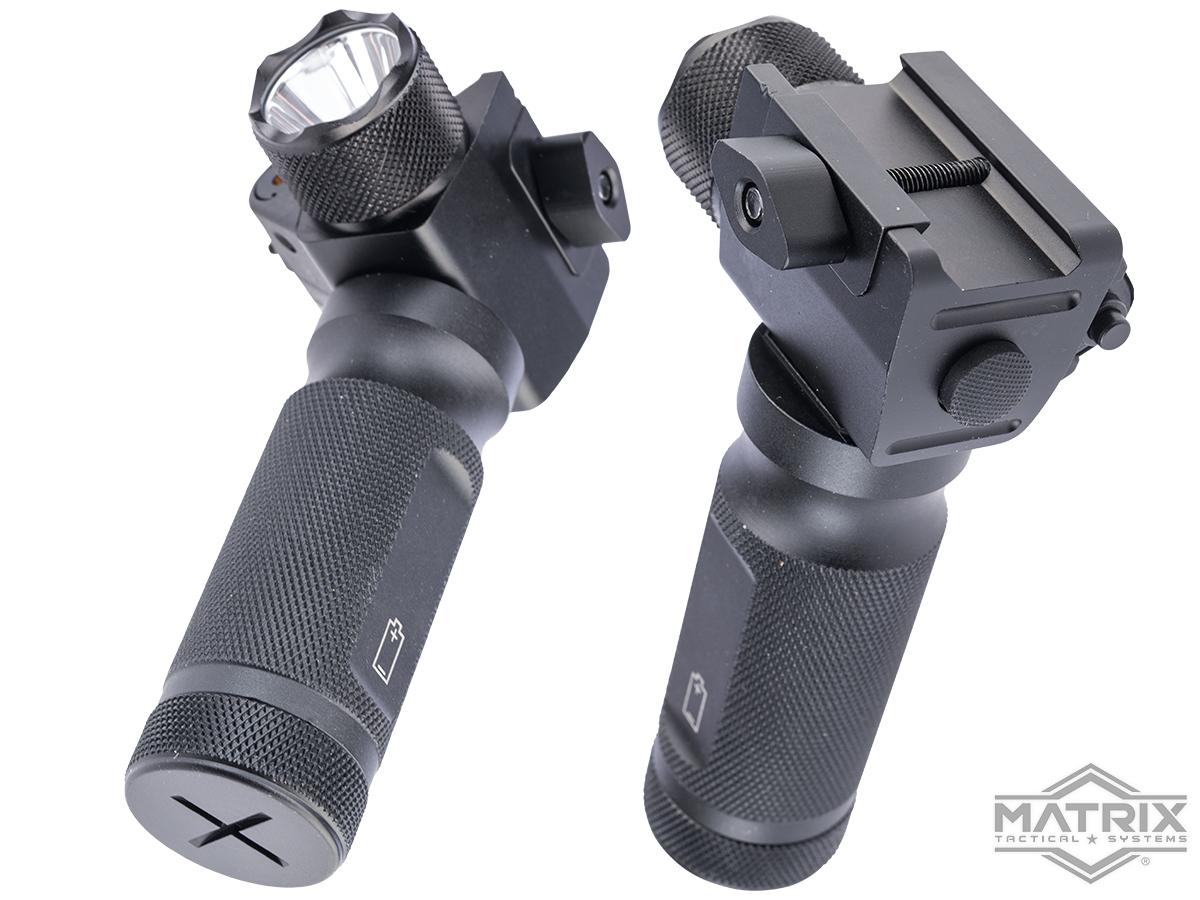 Matrix "Pyroblast" 500 Lumen Weapon Light Tactical Vertical Grip (Model: Light With Red Laser ...