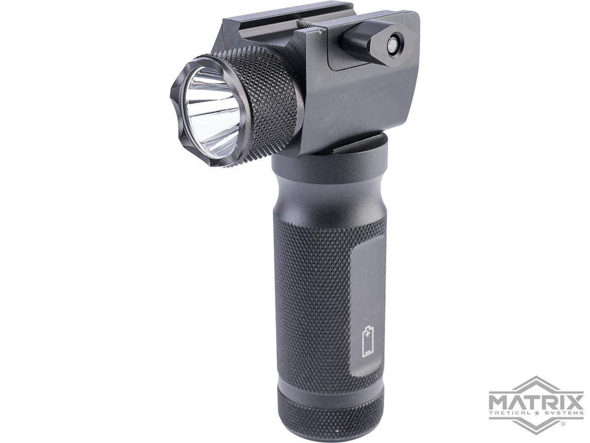Matrix 500 Lumen Flashlight & Laser Tactical Vertical Grip (Model: Green Laser), Accessories ...