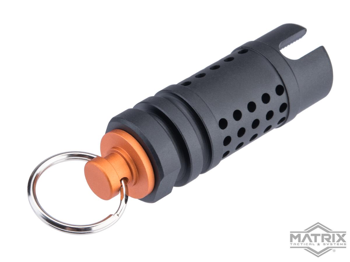 Matrix "PLUG" Muzzle Protection Keychain + 14mm Flash Hider Set (Type ...