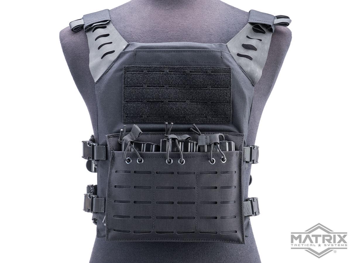 Matrix Laser Cut Compact Plate Carrier (Color: Black), Tactical Gear ...