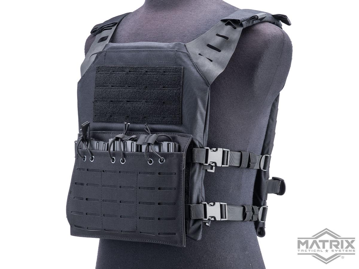 Matrix Laser Cut Compact Plate Carrier (Color: Black), Tactical Gear ...