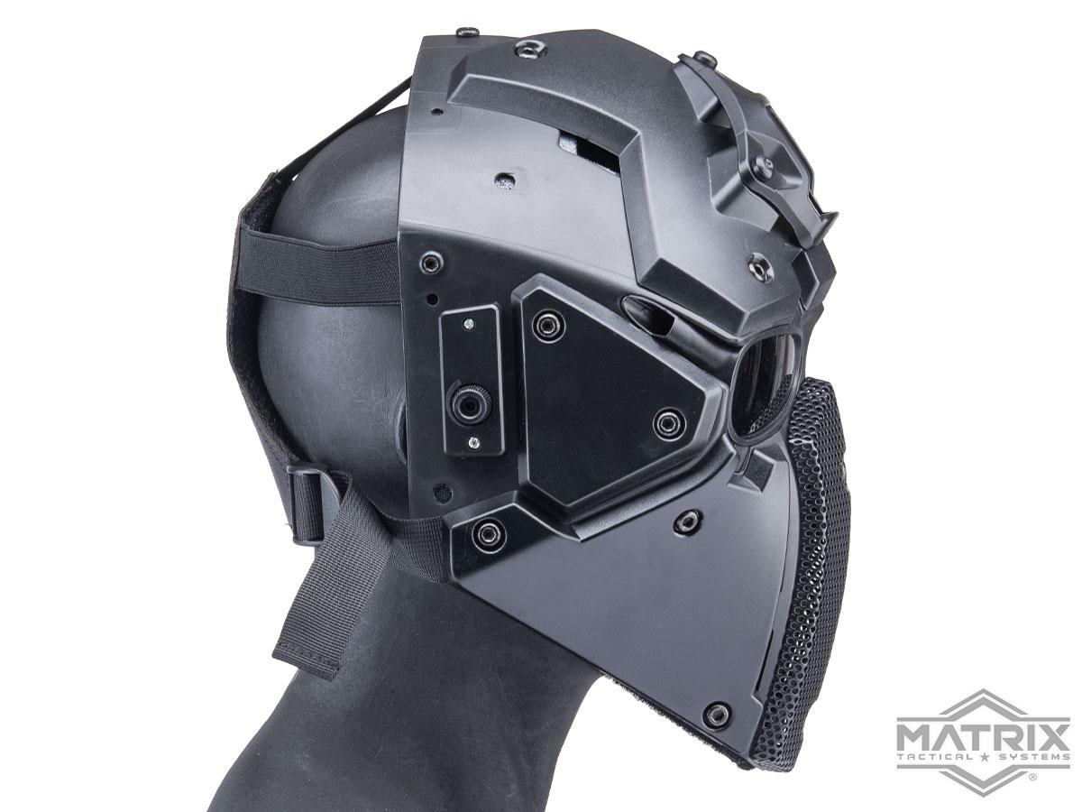 Matrix Tactical Helmet with Mesh Guard (Color: Black), Tactical Gear ...