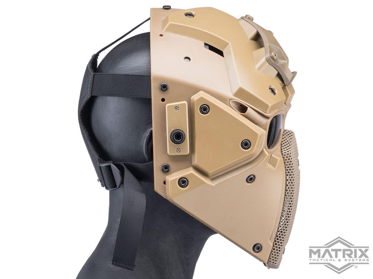 Matrix Tactical Helmet with Mesh Guard (Color: Tan), Tactical Gear ...