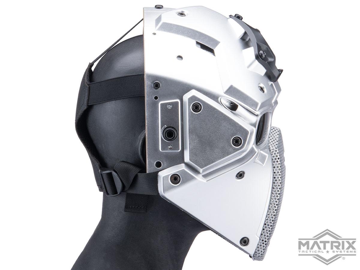 Matrix Tactical Helmet with Mesh Guard (Color: Silver), Tactical Gear ...