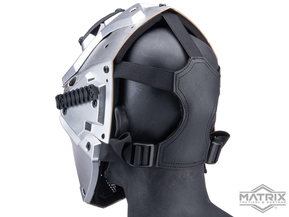 Matrix Tactical Helmet with Mesh Guard (Color: Silver), Tactical Gear ...