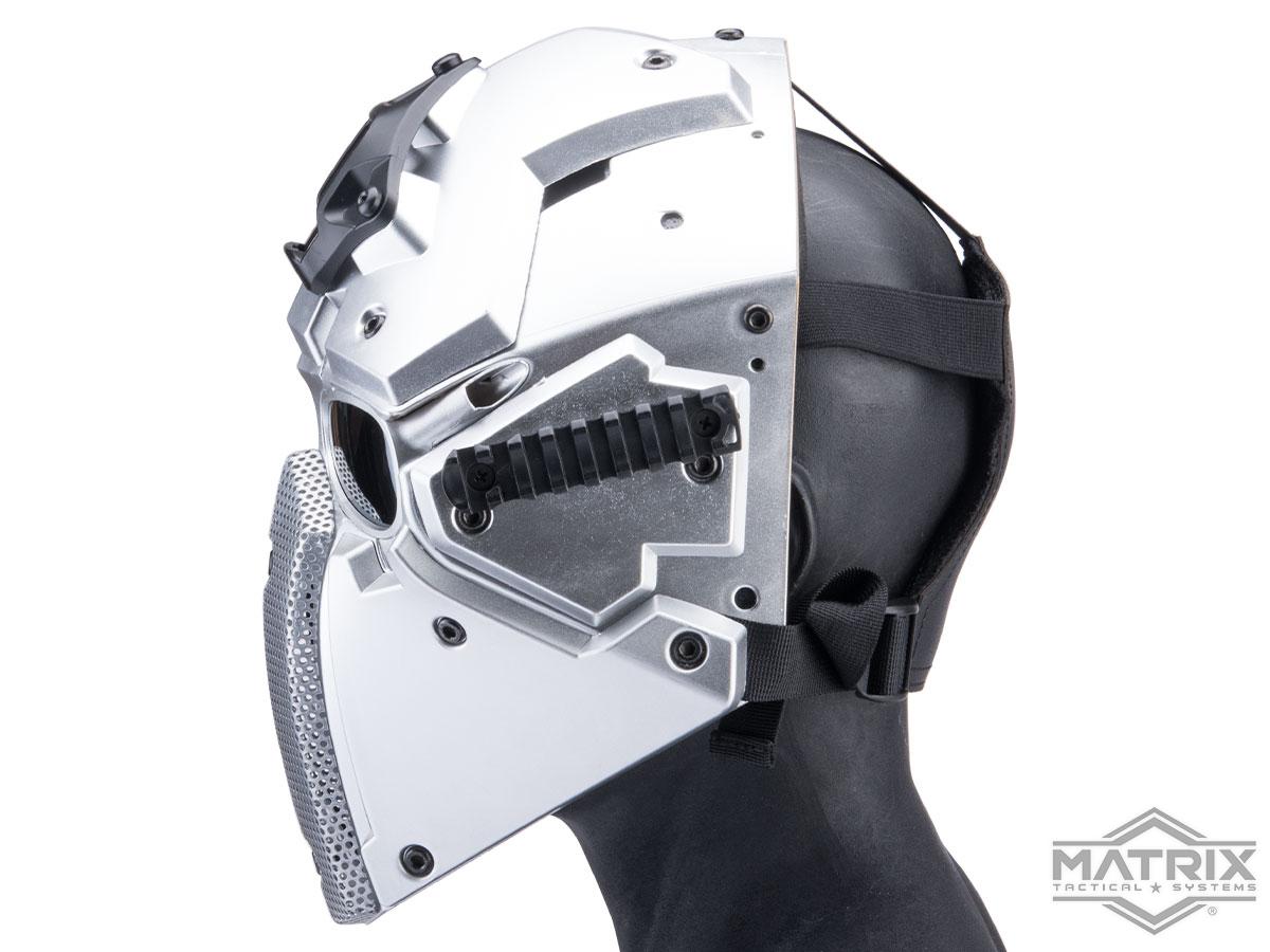 Matrix Tactical Helmet with Mesh Guard (Color: Silver), Tactical Gear ...
