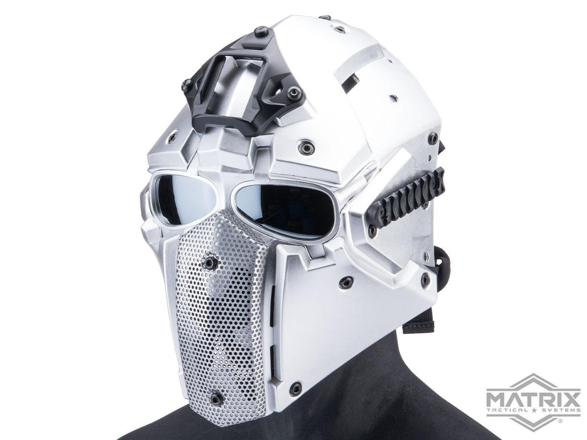 Matrix Tactical Helmet with Mesh Guard (Color: Silver), Tactical Gear ...
