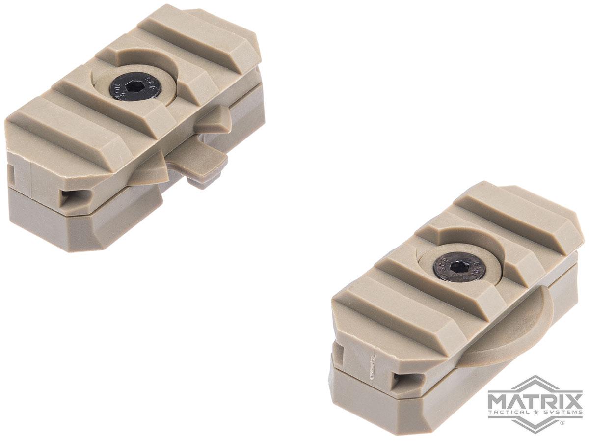 Matrix Rotatable Linear Guide Rail Set (Model: 19mm / Tan), Tactical ...