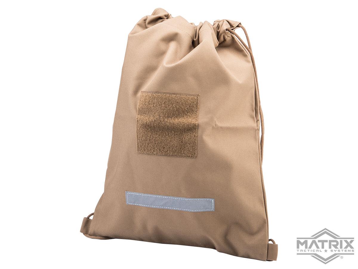 Matrix 600D Tactical Drawstring Shoe Bag / Compact Day Pack (Color: Tan ...