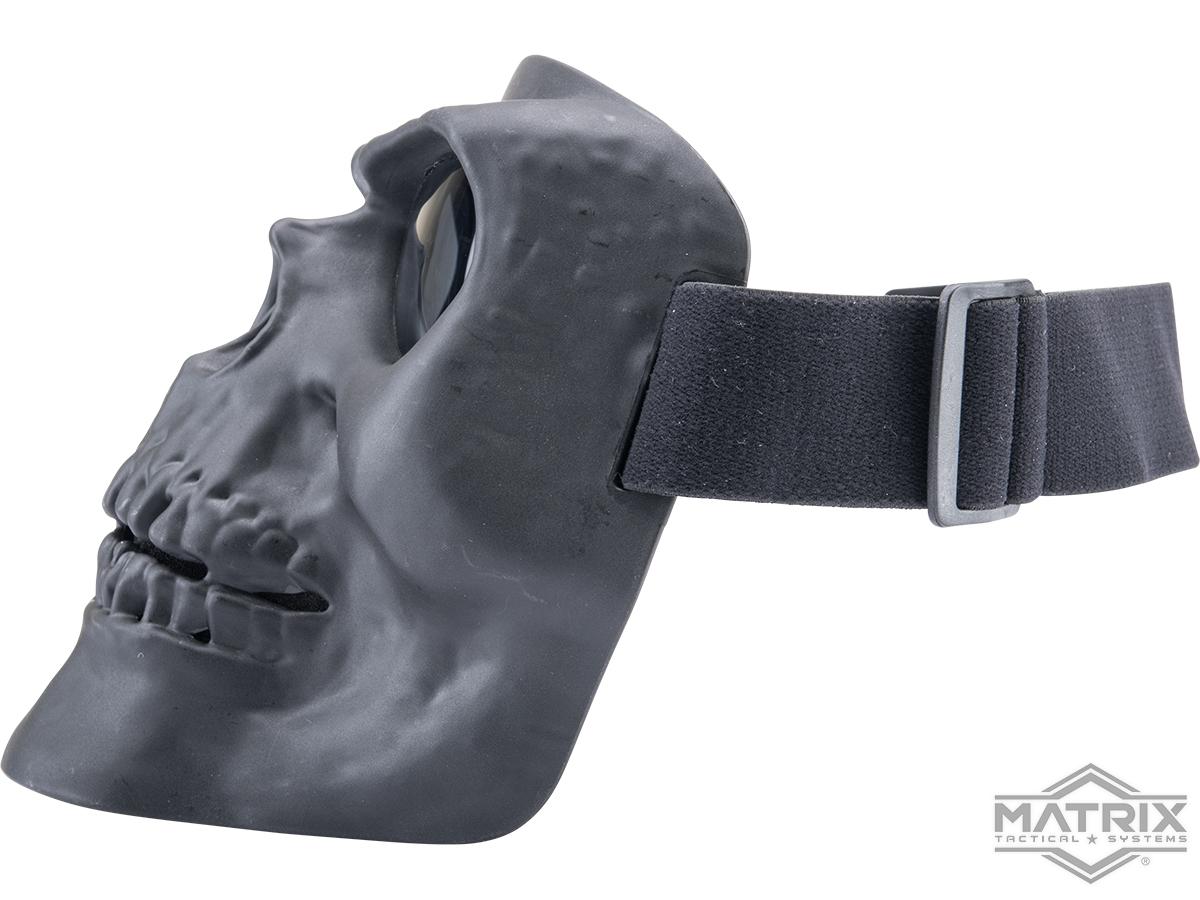 Matrix "Skull" Full Face Mask (Color: Black / Smoke Lens), Tactical ...