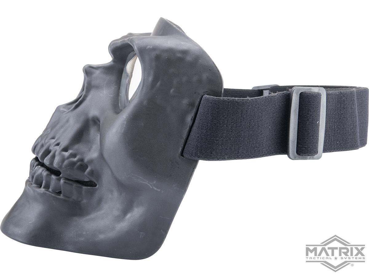 Matrix "Skull" Full Face Mask (Color: Black / Clear Lens), Tactical ...