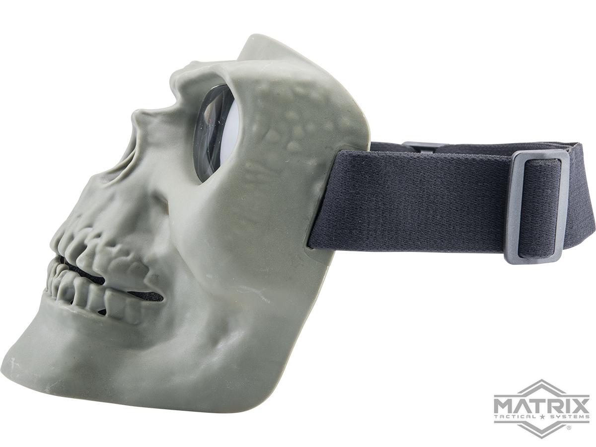 Matrix "Skull" Full Face Mask (Color: OD Green / Smoke Lens), Tactical ...
