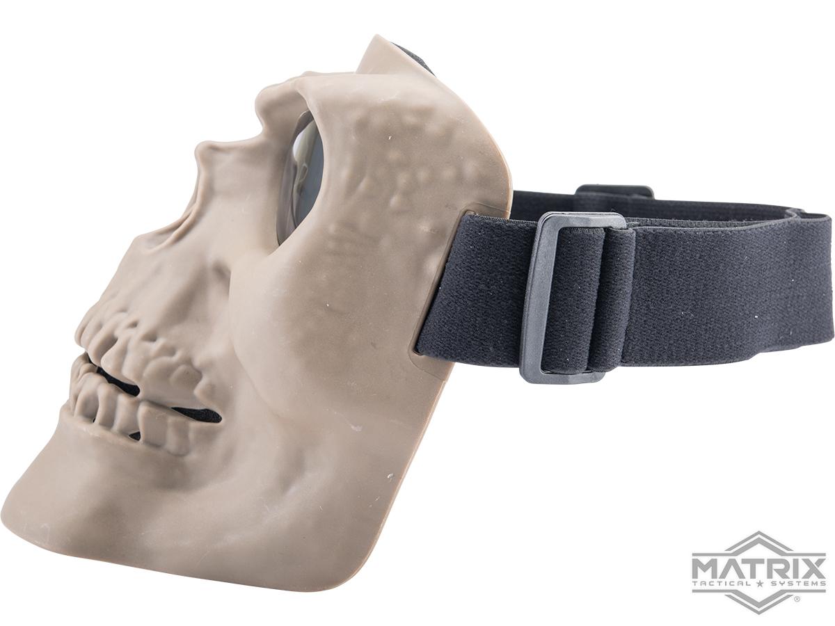 Matrix "Skull" Full Face Mask (Color: Tan / Smoke Lens), Tactical Gear ...