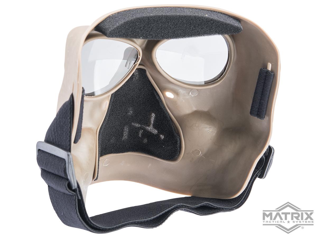 Matrix "Skull" Full Face Mask (Color: Tan / Smoke Lens), Tactical Gear ...