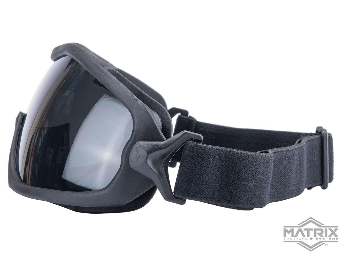 Matrix Tactical Systems Wide View Goggles (Color: Black / Smoke Lens ...