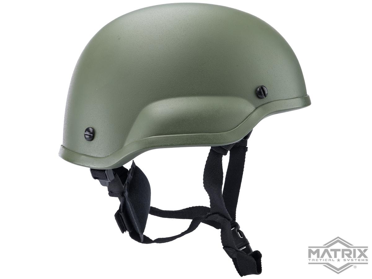 Matrix MICH 2002 Replica Airsoft Helmet (Color: OD Green), Tactical ...