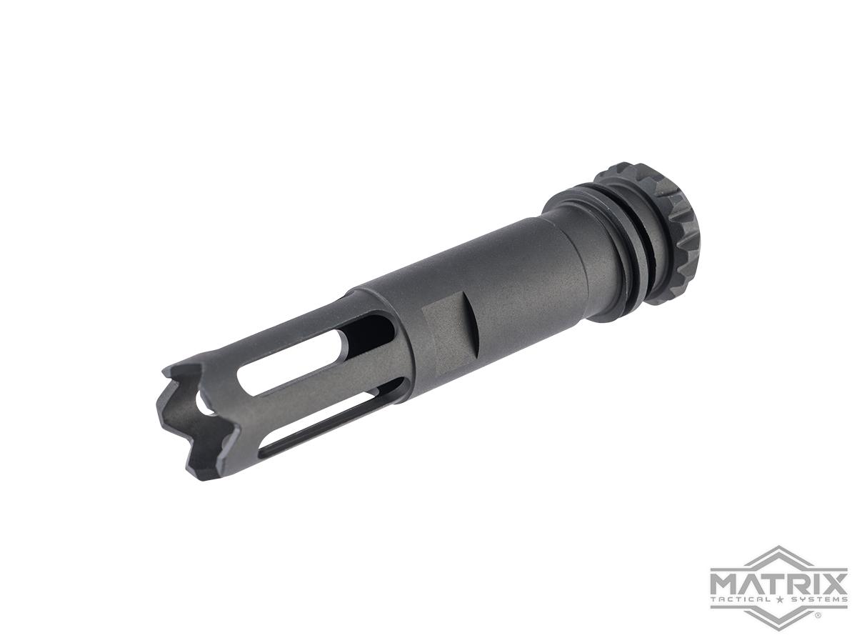 Matrix 14mm Negative Flash Hider for MK17 SCAR-H Airsoft Rifles ...