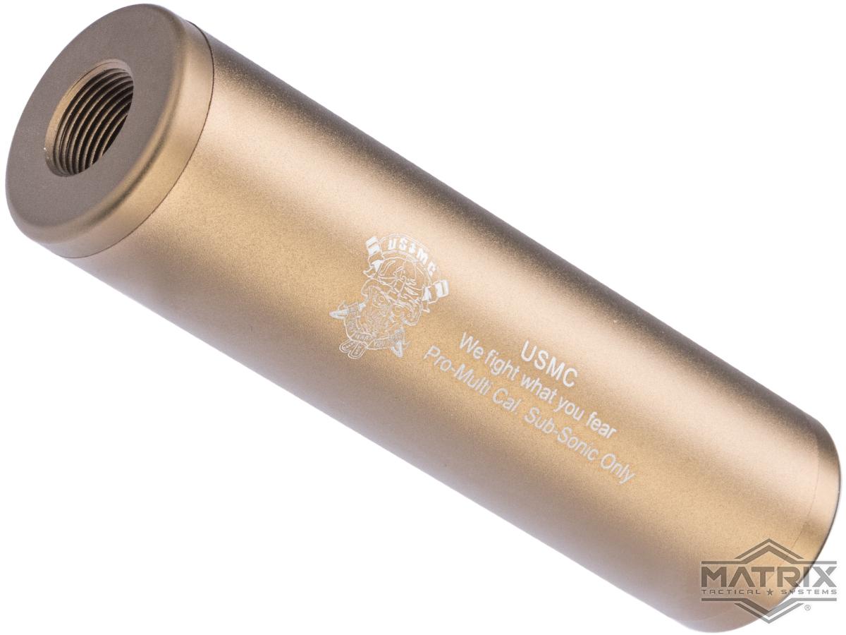 Matrix Airsoft Mock Silencer / Barrel Extension (Model: USMC / Tan ...