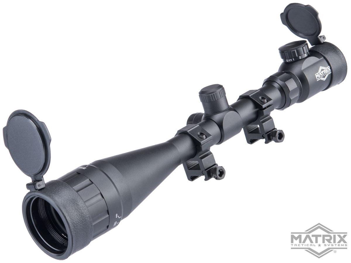 Matrix M2019 6-24x50AOE Illuminated Scope with Mounting Rings, Lens ...