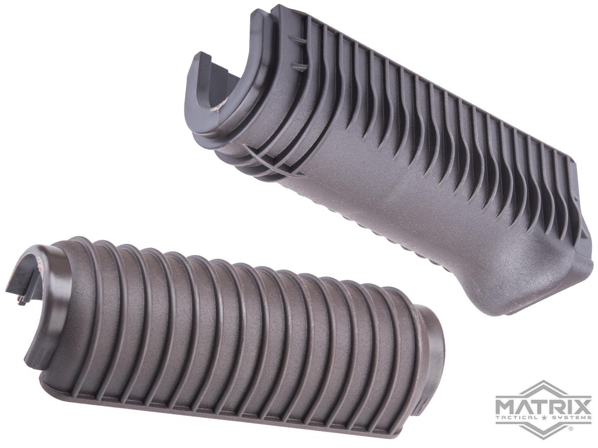Matrix Krinkov Style Ribbed Handguard Set for AK74U Series Airsoft AEG ...