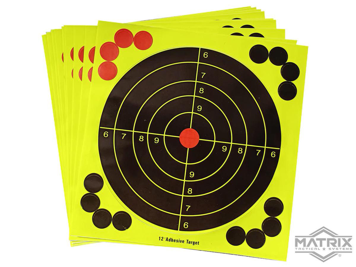 Matrix Adhesive Reactive Paper Splatter Targets (Color: Yellow / 10 ...