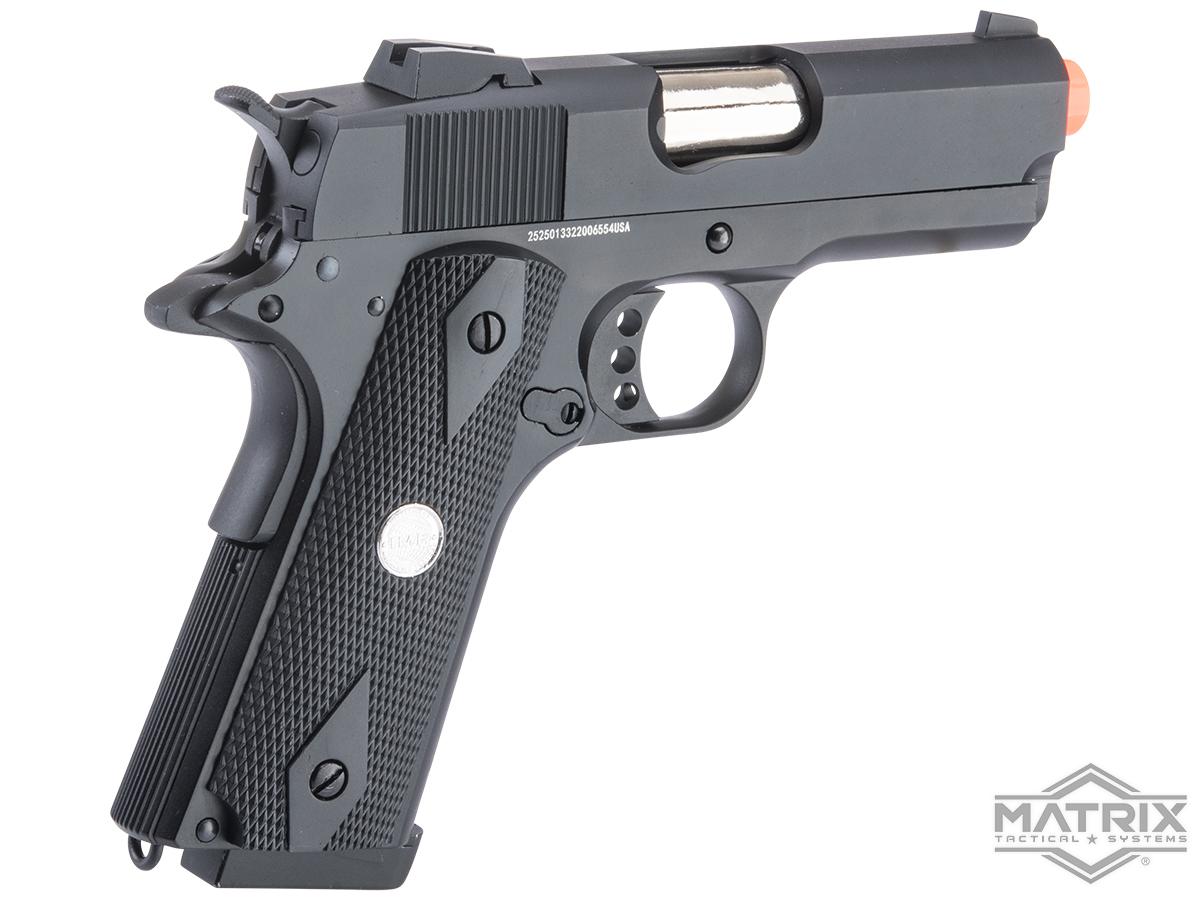 Matrix Compact 1911 Gas Blowback Airsoft Pistol (Model: Diamond Grips ...