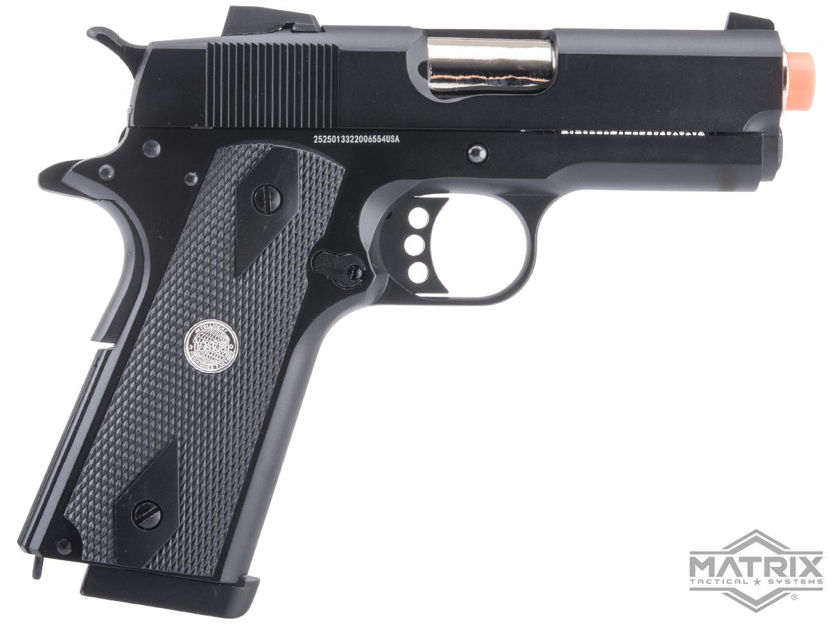 Matrix Compact 1911 Gas Blowback Airsoft Pistol (Model: Diamond Grips ...